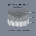 Wedding + Event Linen Size Guide | Michigan Florist + Planner